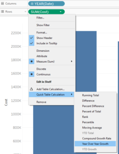 Tableau Tips: Year-Over-Year Growth - RADaR